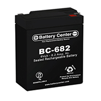 BC-682, PS-665 or BC6120 SLA Battery